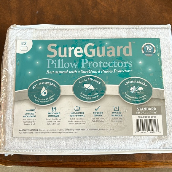 sure guard | Bedding | Nwt Sure Guard Pillow Protectors | Poshmark